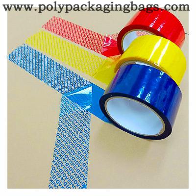 China Offset Printing Perforated Tamper Proof Tape For Carton Package for sale