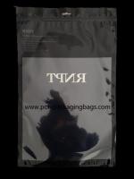 China Zip Lock Frosted Resealable Poly Bags For Garment Packaging for sale