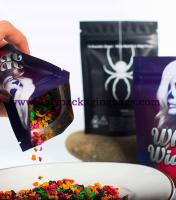 China 3.5 Gram Resealable Stand Up Foil Ziplock Bags For Halloween for sale