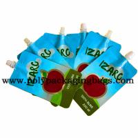 China 100 Micron Stand Up Juice Spouted Pouches Packaging Stand Up Spout Pouch for sale