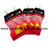 China 100 Micron Stand Up Juice Spouted Pouches Packaging Stand Up Spout Pouch for sale