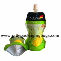 China 100 Micron Stand Up Juice Spouted Pouches Packaging Stand Up Spout Pouch for sale