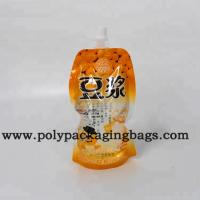 China 100mic Plastic Stand Up Spout Pouch For Liquid Packaging Juice Stand Up Pouch With Valve for sale