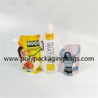 China 0.18mm Aluminum Foil Spouted Pouches Packaging Bags With Spout For Beverage for sale