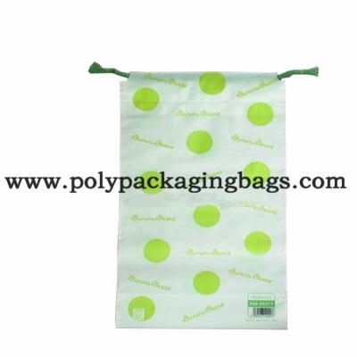 China 0.16mm Thickness Frosted EVA Plastic Drawstring Bags for sale