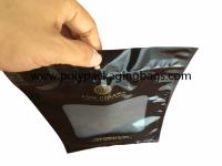 China Black classic cigar zipper bag with transparent windows and moisturizing sponge for sale