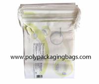 China Waterproof Thickness 0.04mm CPE Plastic Drawstring Bag for sale