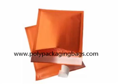 China Orange Self Seal Padded Kraft Bubble Mailer Envelopes for sale