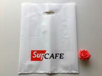 China Gravure Printing HDPE Die Cut Handle Plastic Bag for sale
