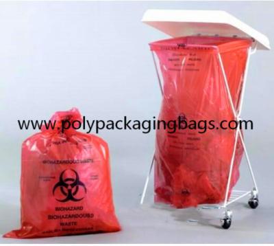China 200um Biodegradable PE Drawstring Garbage Bags for sale