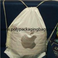 China STR Double Layer CPE PE Plastic Drawstring Backpack for sale