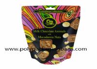 China 250g Zipper Top Stand Up Resealable Bags For Macadamia Nuts Packing for sale
