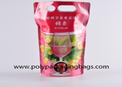 China 1.5L 2L 3L 5L 10L Aluminum Coated Butterfly Valve BIB Red Wine Bag BiB Bag With Vitop Olive Oil Stand Up Bag With Valve for sale