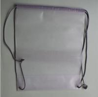 China 0.08mm Frosted CPE Drawstring Double Shoulder Backpack Plastic Drawstring Bags For Clothing for sale