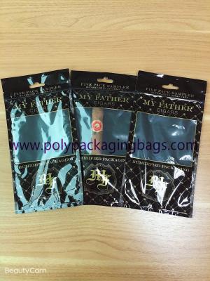 China Cigar Packaging Bags With Zipper,And Tacco Bag With Humidification System for sale
