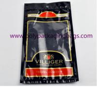 China Moisture Proof Plastic Cigar Packaging Bag With Resealable Ziplock for sale