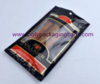 China Moisture Proof Plastic Cigar Packaging Bag With Resealable Ziplock for sale