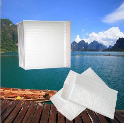 China Hot Melt Adhesive Pearlescent Poly Bubble Envelope With Seamless Bottom for sale