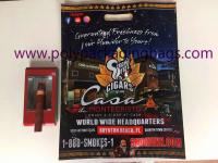 China Resealable OPP LDPE Laminated 20 30 Cigar Packaging Bag for sale