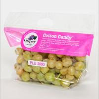 China Gravure Printing Transparent CPP Fruit Packaging Bags With Portable Hole for sale