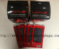 China Resealable Ziplock Cigar Bags And Display Boxes for sale