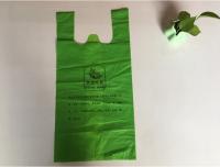 China Polythene PBAT Cornstarch Carrier Bags Heat Seal Flexo Printing ROHS Approved for sale