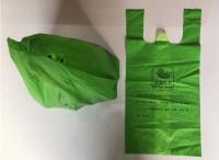 China Polythene PBAT Cornstarch Carrier Bags Heat Seal Flexo Printing ROHS Approved for sale