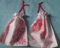 China Promotional Swimwear Drawstring Plastic Bags With Double Ropes for sale