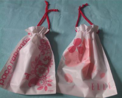 China Promotional Swimwear Drawstring Plastic Bags With Double Ropes for sale