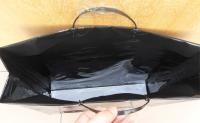 China Reusable Hard Plastic Handle Bag With Reinforced Paper Card for sale