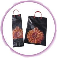 China Small Plastic Bags With Handles , Promotional Loop Handle Bags for sale
