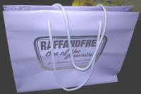China White Small Plastic Handle Bag HDPE Cosmetic Shopping Bag Custom Made for sale