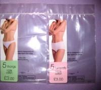 China Moisture Proof Packaging Poly Bags / Reclosable Plastic Bags For Underwear / Clothing for sale