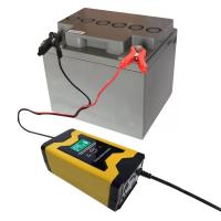 China 12v Pulse Repair Lead acid Battery Charger 12V 6A motorcycle car battery charger temperature control compensation for sale