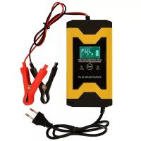 China 12v Pulse Repair Lead acid Battery Charger 12V 6A motorcycle car battery charger temperature control compensation for sale