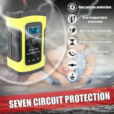 China 24V 8A LCD Touch Screen Car  Pulse Repair Battery Charger for sale