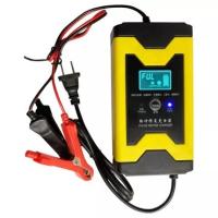 China 12V 6A Smart Lead Acid Battery Charger Full Automatic Charging Adapter for Car Motorcycle Electric Bike Scooter LCD Disp for sale