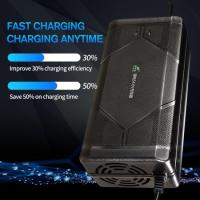 China 48v 2a electric scooter li ion lion battery chargers 58.8v 54.6v lithium charger for 6AH~10AH batteries for sale