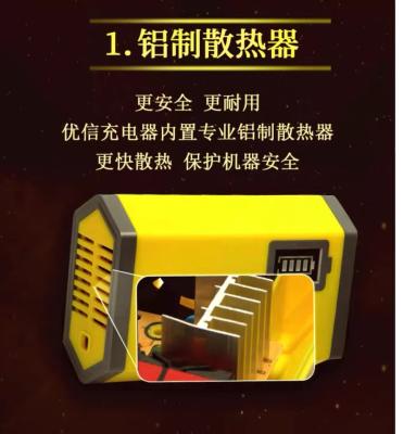 China 24v 12V Car Charger Trickle Automatic Charger LCD display motorcycle Car Boat Marine 14.6V 6A for sale