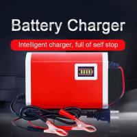 China 12V 5A Motorcycle Car battery Charger Pulse Repair Lead acid battery charger 12V 5A with LCD Display for sale