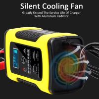 China Motorcycle Car Battery Chargers 110V to 220V To 12V 6A Intelligent Automatic Fast Power Charging for sale