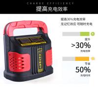 China Quick Charge 24V Intelligent Car Battery Charger red ABS PC for sale