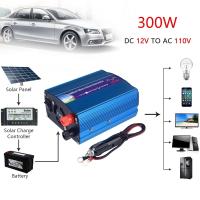 China Off Grid Solar 300W Vehicle Power Inverters 12V To 220V Modified Sine Wave Car Inverter for sale