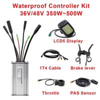 China 36V 350W 48v 500w Brushless Controller Throttle Brake PAS Sensor LCD Display for sale