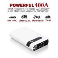 China 12000mAh 400Ah Car Battery Jump Starter ABS Aluminum Alloy for sale