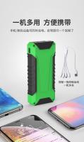 China 12000mAh 150Wh Car Battery Jump Starter Pressure Gauge Vehicle Jump Pack for sale