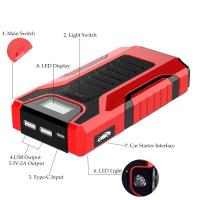 China 12v 20000mah 1000A Emergency Car Battery Jump Starter For Diesel Cars for sale