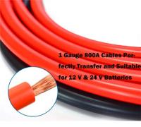 China Black Red Truck 800Amp Connecting Booster Cables Alliga Clamps for sale