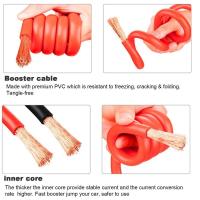 China 10GA Connecting Booster Cables Heavy Duty Quick Connect Jumper Cables for sale