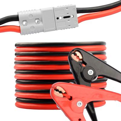 China 25FT 2 GA Connecting Booster Cables Heavy Duty Jumper Cables For Semi Trucks for sale